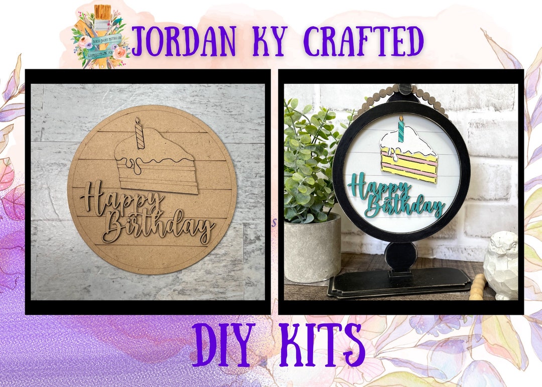 Happy Birthday Insert, Round Pedestal Sign, Interchangeable Round Sign ...