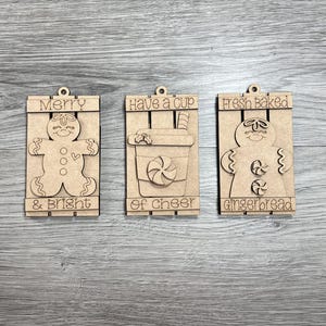 Gingerbread Pallet DIY Ornaments, Christmas Ornaments, Christmas Gift ...