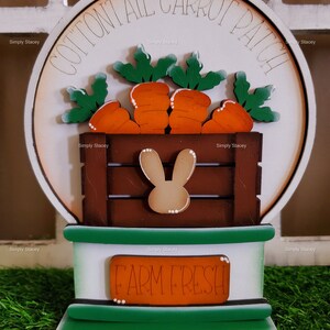 Cottontail Mini DIY Snow Globe Insert, Easter Insert, Bunny Craft, Globe Insert, Changeable ...