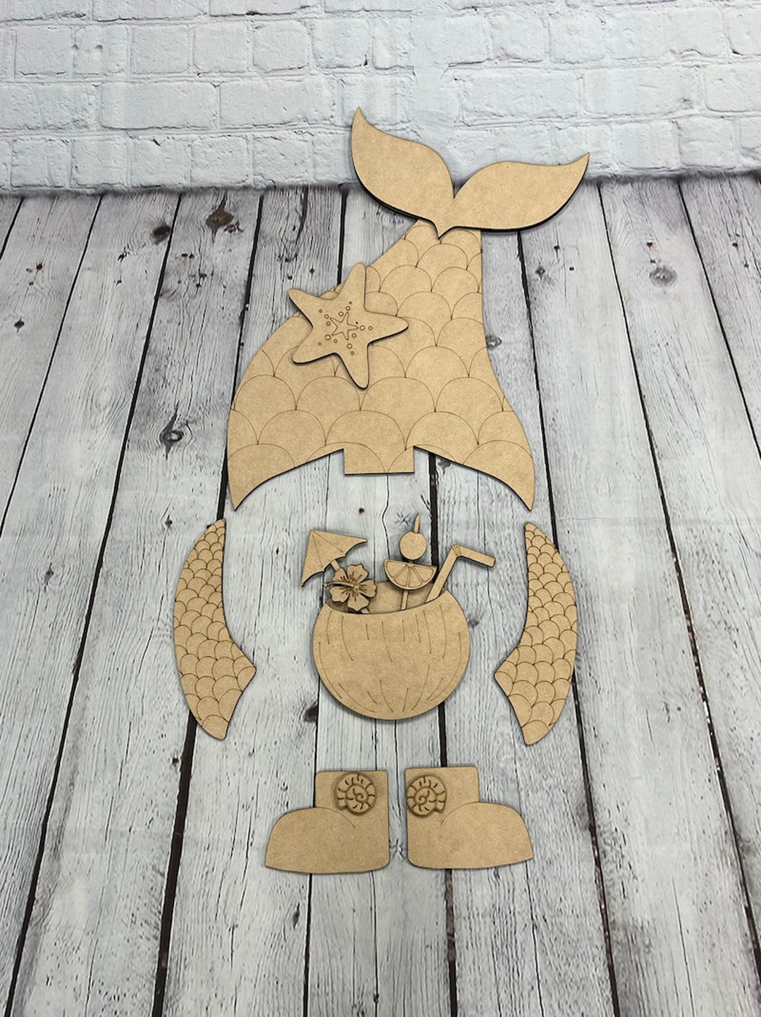 Standing Gnome Beach DIY Insert - Etsy