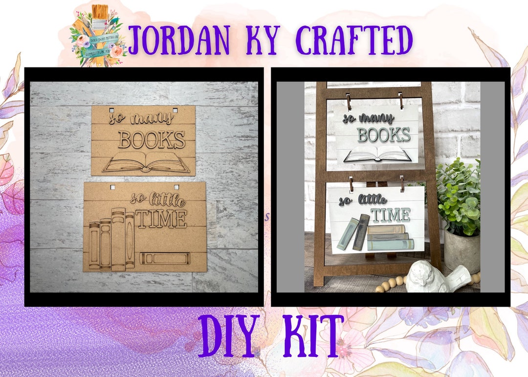 Book Lover Signs, so Many Books Signs, Easel Signs, Interchangeable ...