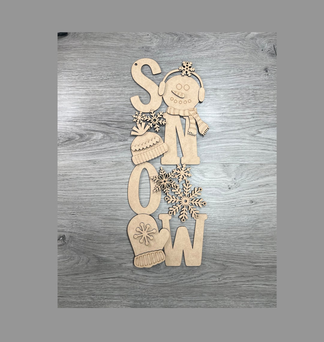 Stacking Snow DIY Door Hanger Snow Shelf Sitter Winter Door - Etsy