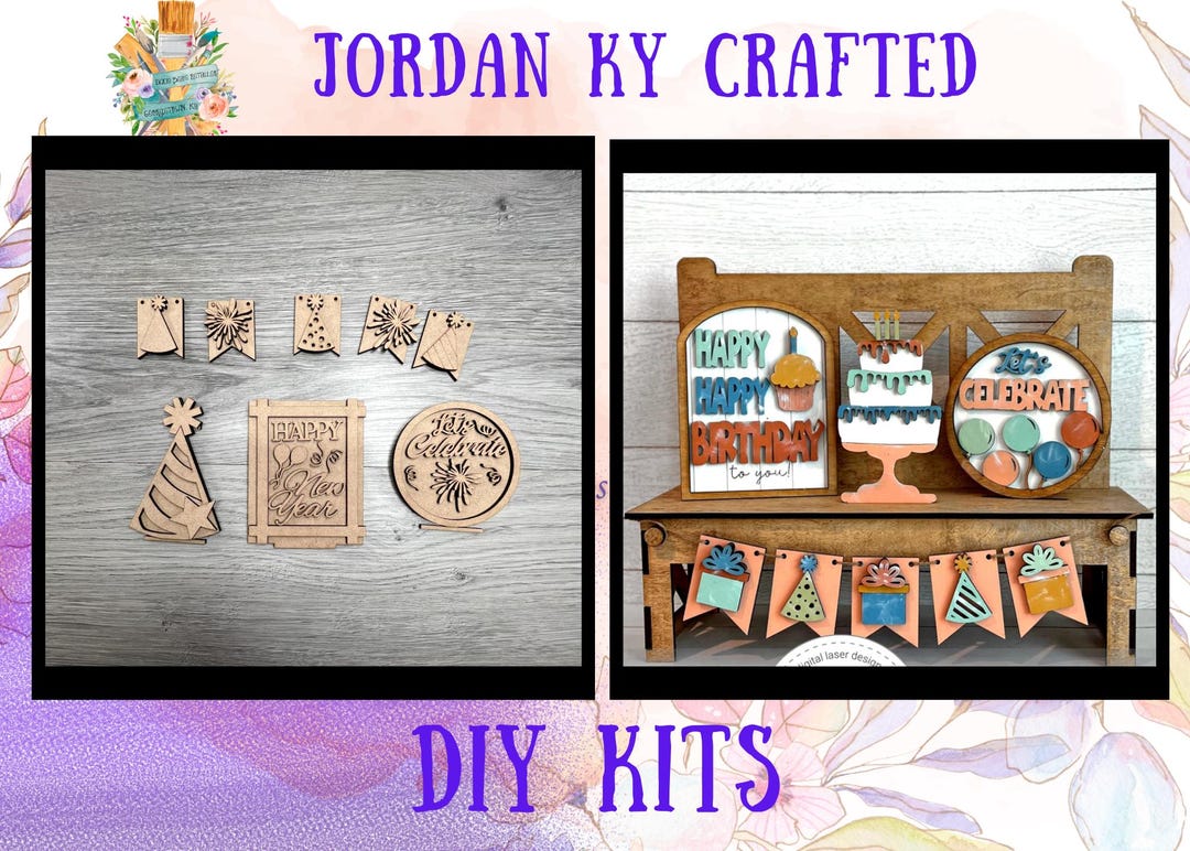 Park Bench Happy Birthday DIY Insert, - Etsy