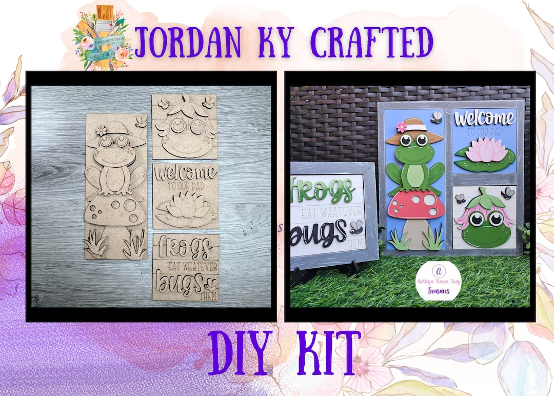 Welcome to Our Pad DIY Ladder Tiles, Spring Frog Tiles, Frog Tiles ...