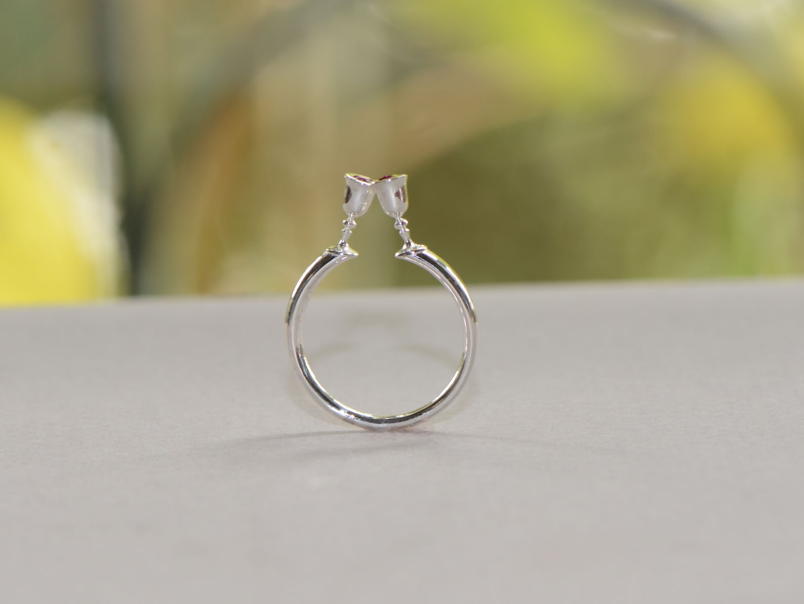 Clinking Glasses Ring, Purim Ring, Silver Ruby Ring, Theme Ring - Etsy ...