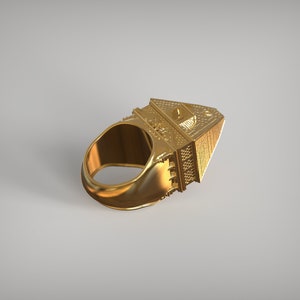 Traditional Jewish Wedding Ring, Gold House Ring, Jewish Temple Ring - Etsy