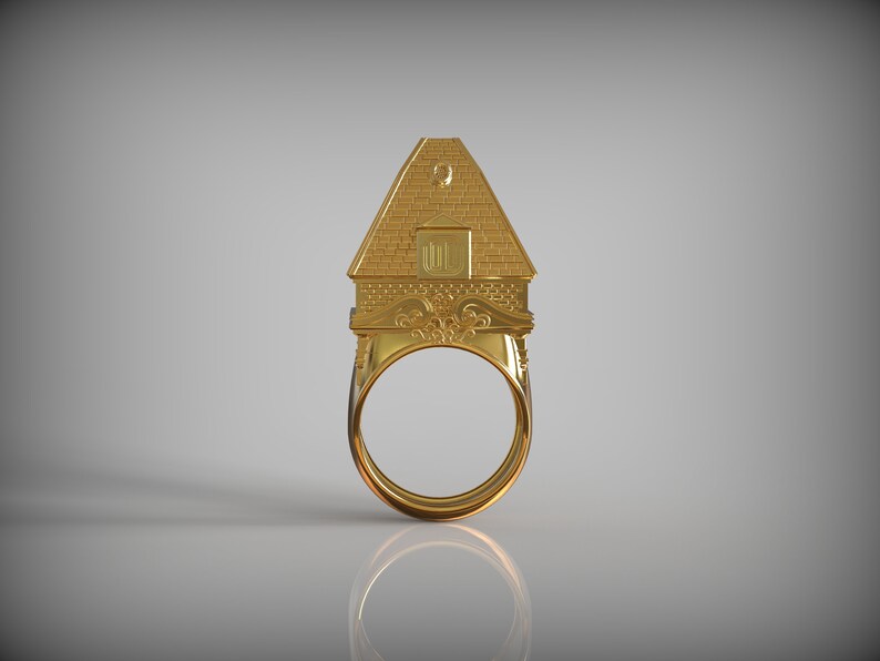 Traditional Jewish Wedding Ring, Gold House Ring, Jewish Temple Ring - Etsy