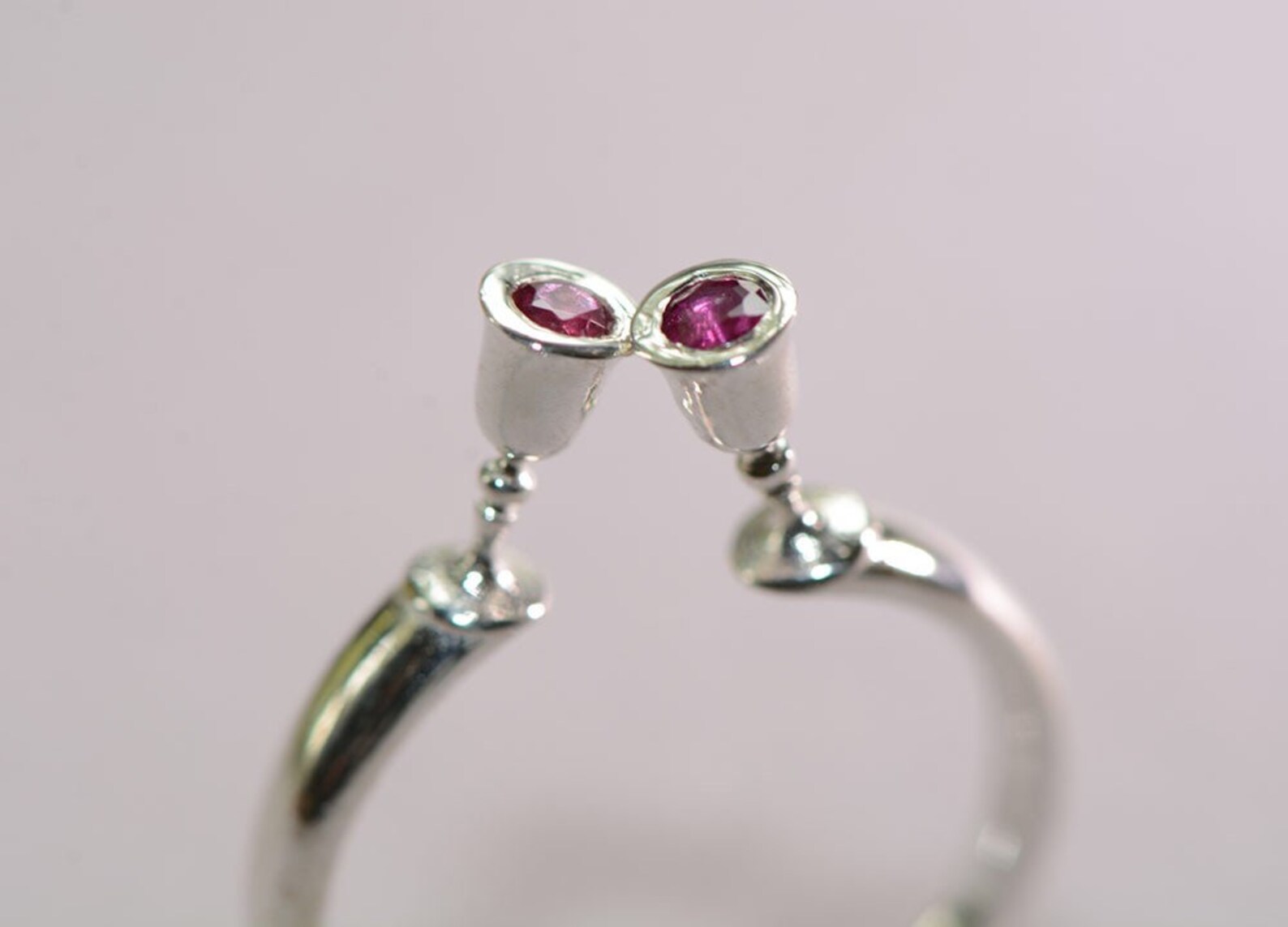 Clinking Glasses Ring, Purim Ring, Silver Ruby Ring, Theme Ring - Etsy ...