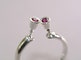Clinking Glasses Ring Purim Ring Silver Ruby Ring Theme - Etsy Canada