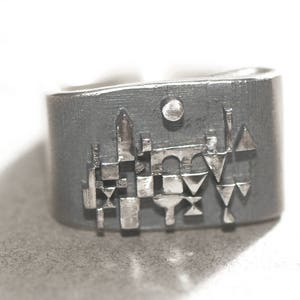 Paul Klee Art Silver Ring - Etsy