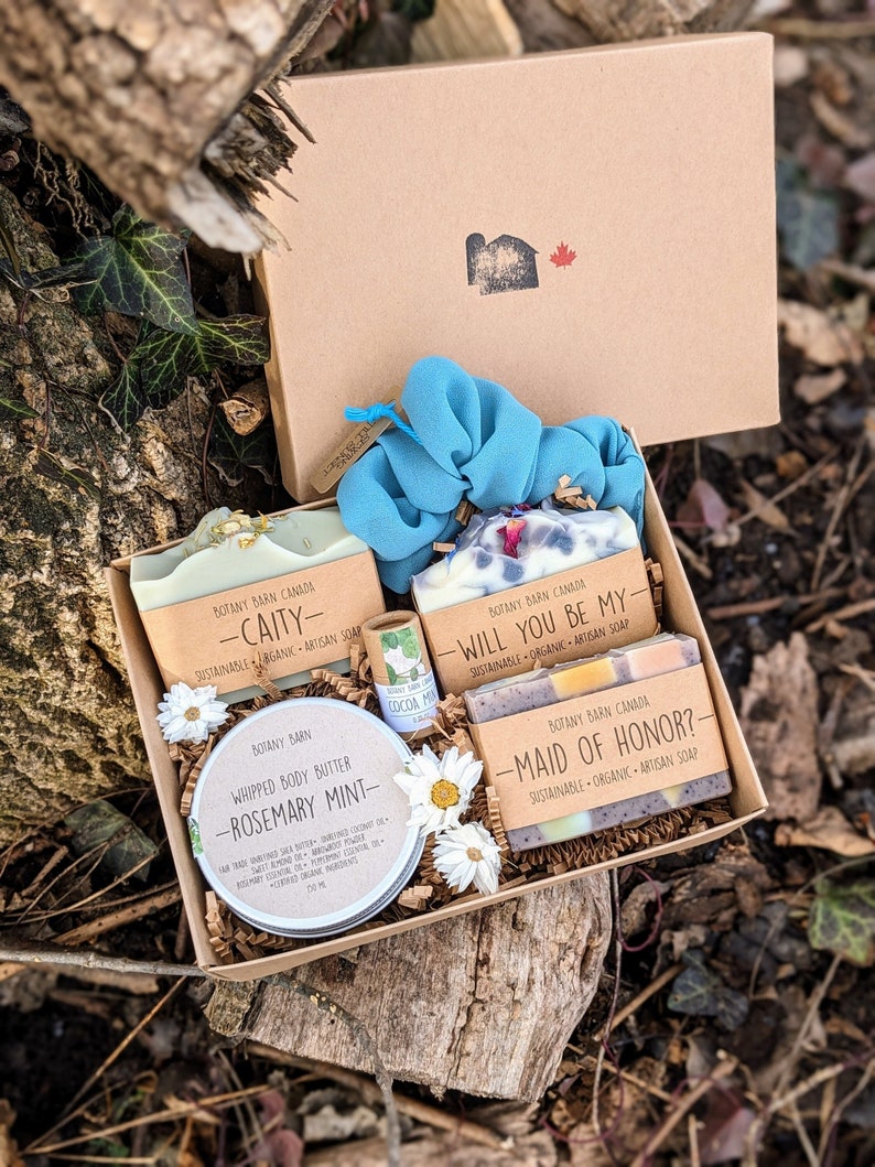 Personalized Maid of Honor Proposal Box: Customized Artisan Soap, Body ...