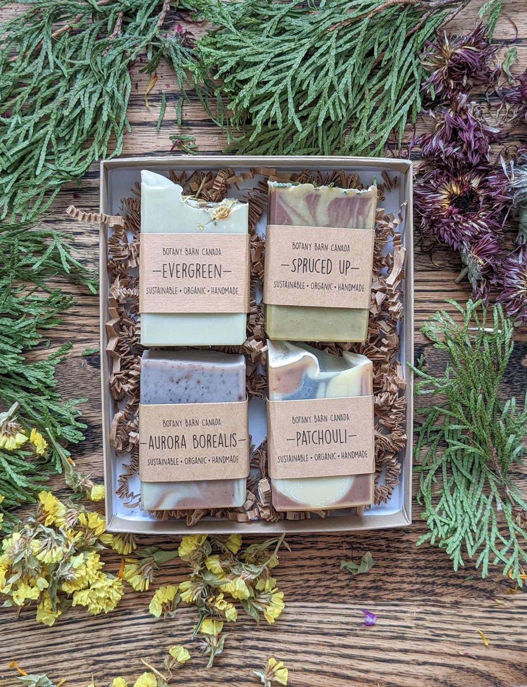 Woodsy Soap Gift Set: Handmade Organic Essential Oil Soaps - Etsy