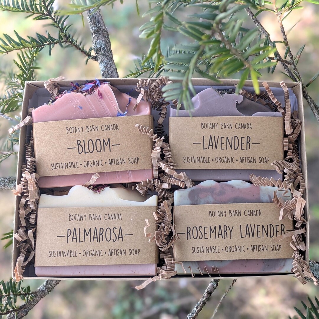 Floral Soap Gift Set: Handcrafted Palm-free Coconut Milk Soaps With ...