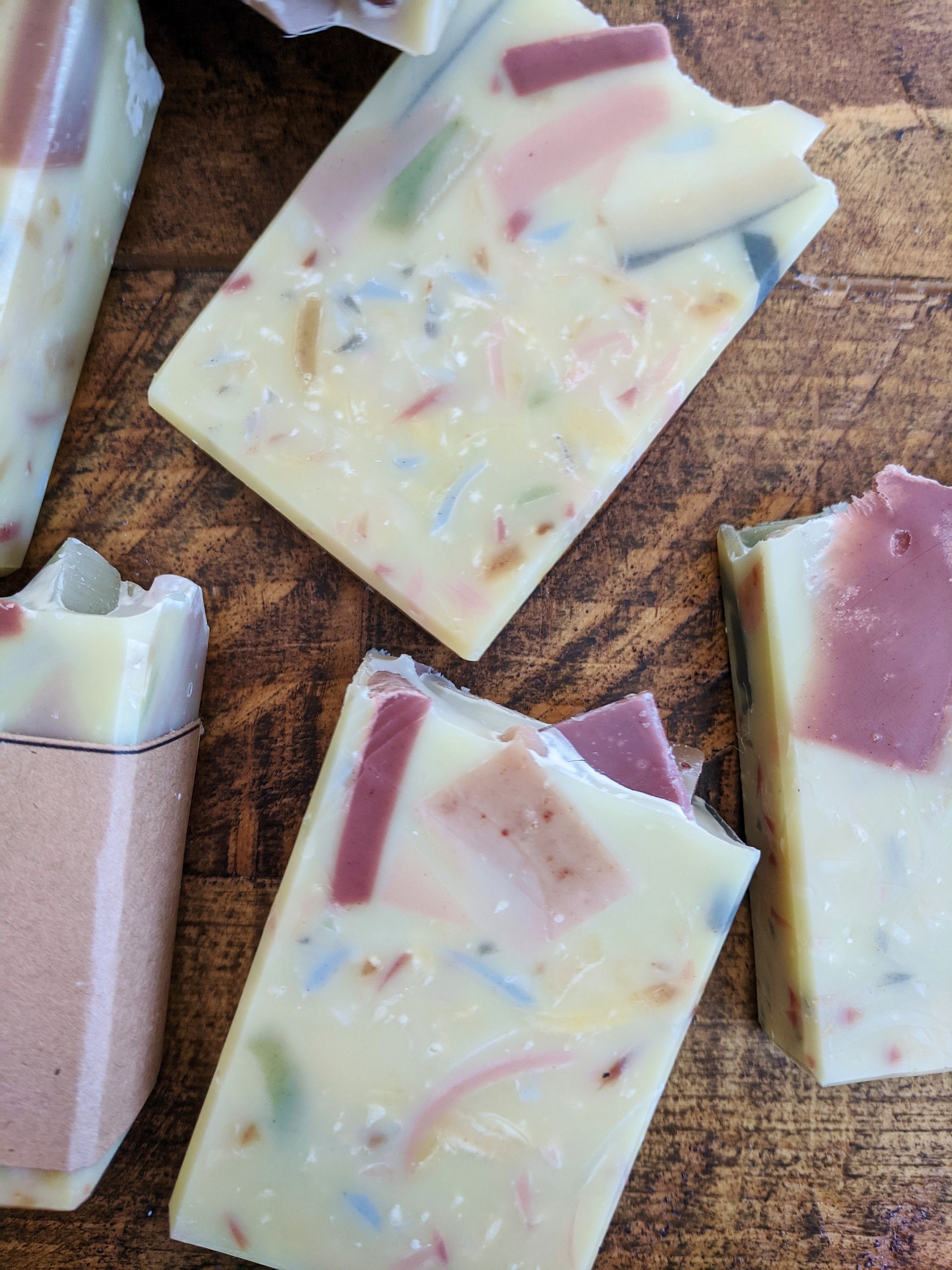 Confetti Soap Artisan Rainbow Soap Multi-coloured & | Etsy