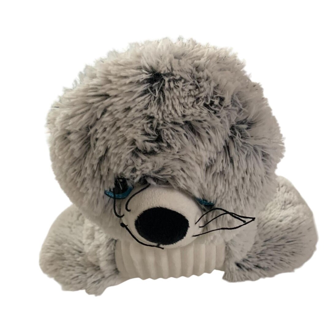 The Bear Factory 2001 Vintage Plush Seal Fluffy Gray Soft Stuffed ...