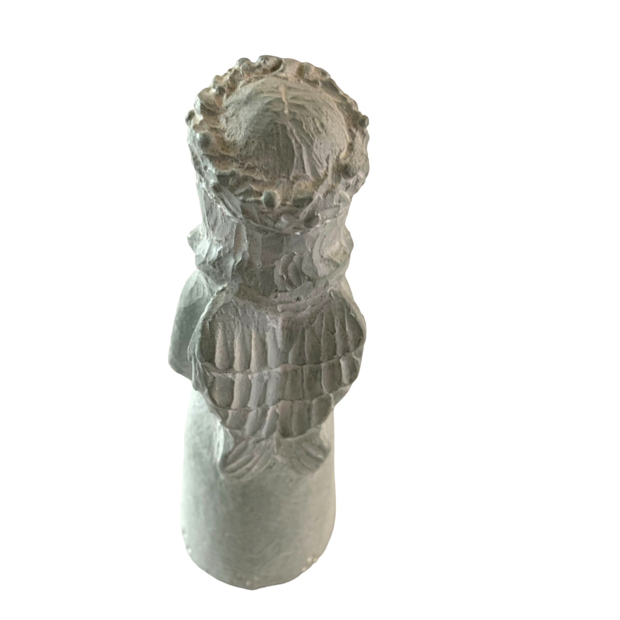 Isabel Bloom Concrete Sculpture Figure Statue Choir Angel Bells 5.75 in ...