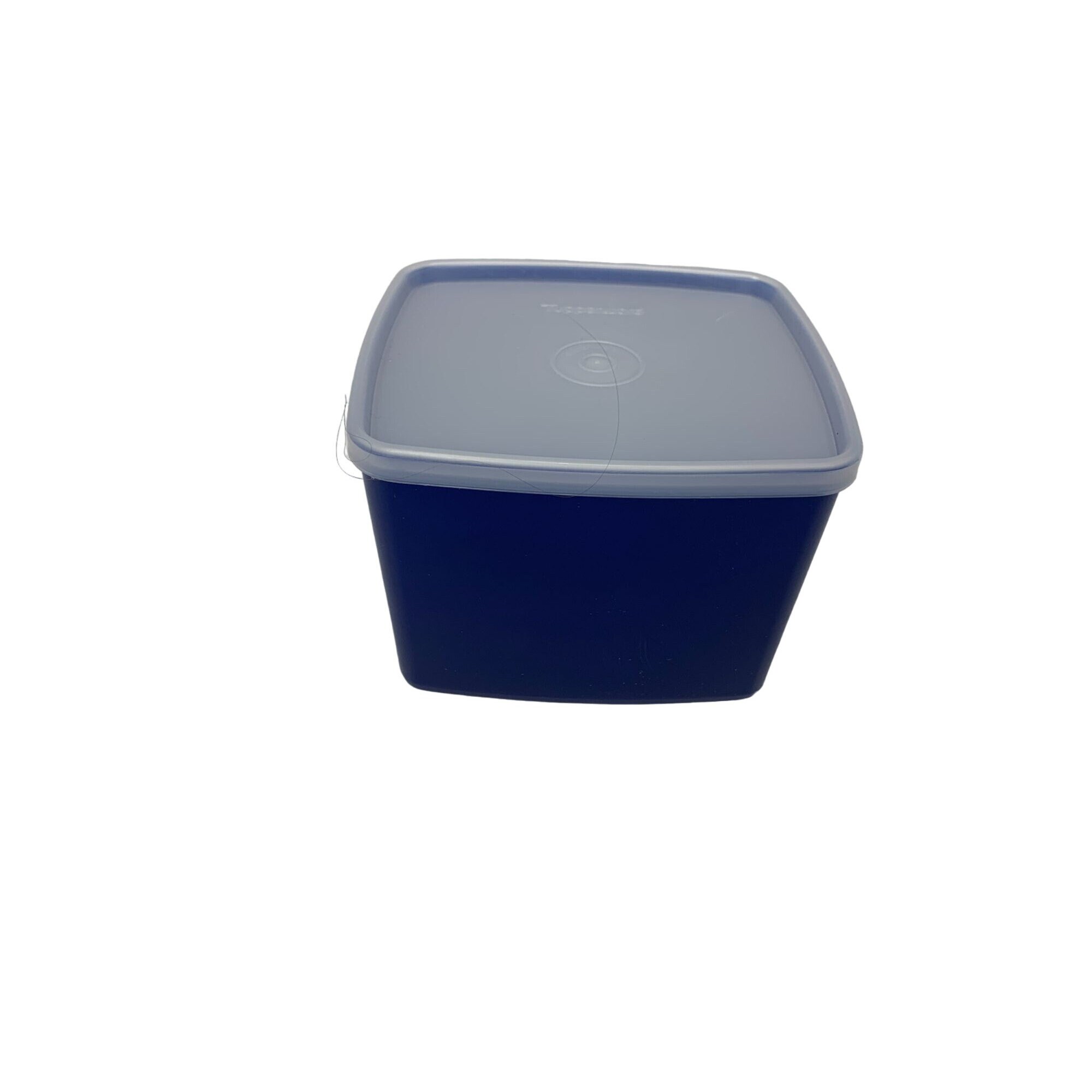 Tupperware Blue Square Bowl With Lid 4.75x5.25x3.75 in Tall 312-10 ...