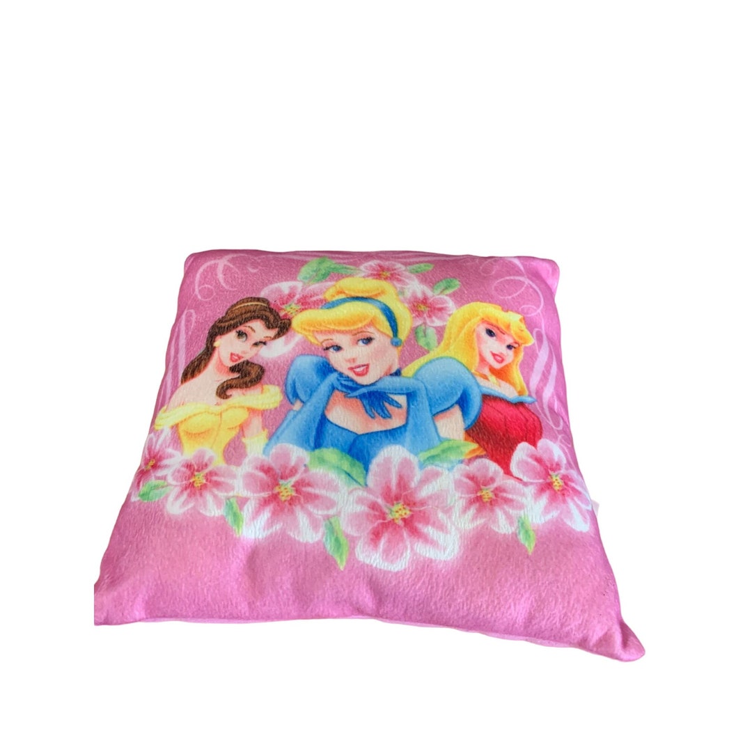Disney Pink Princesses Pillow Square Plush Toy 12 in 2008 - Etsy