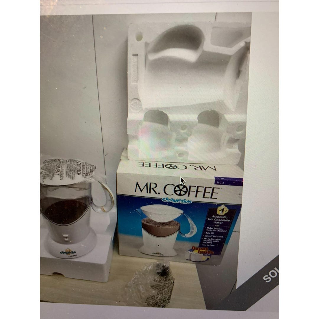 Mr Coffee Cocomotion 4 Cup Automatic Hot Chocolate Cocoa Maker in ...