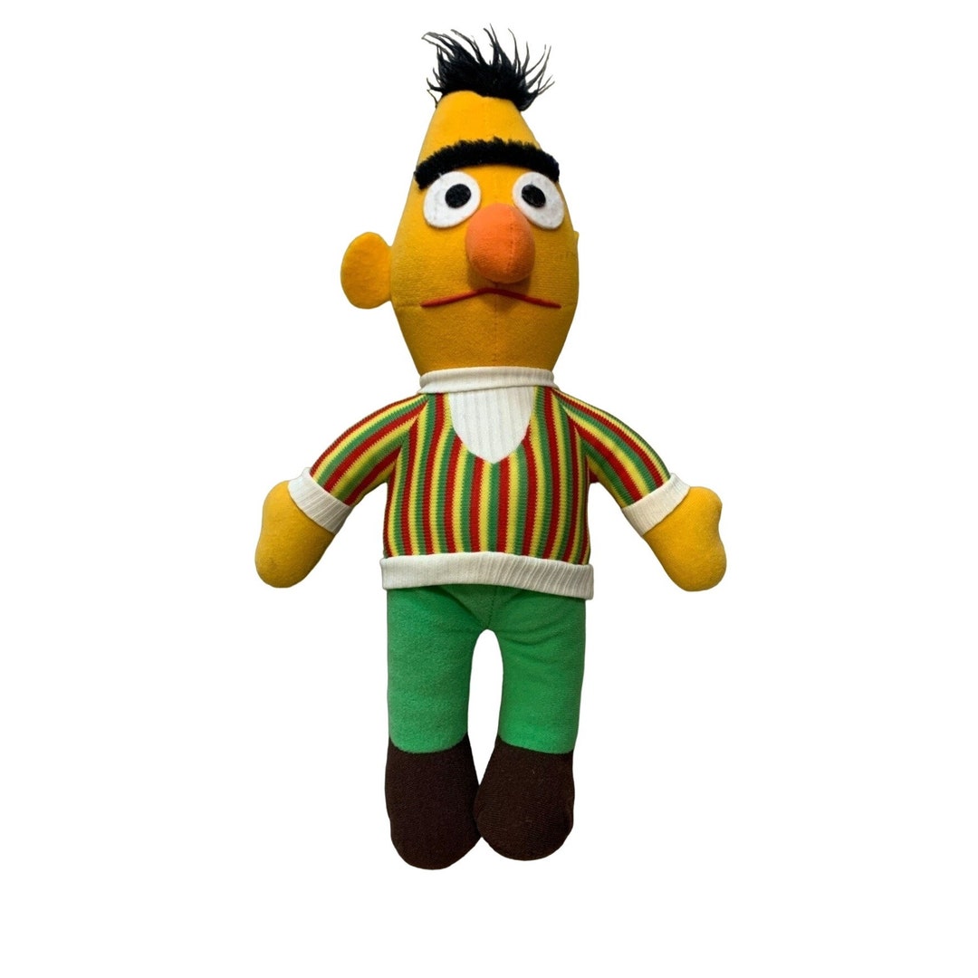Knickerbocker Plush Bert Sesame Street Stuffed Doll Toy 15 in - Etsy