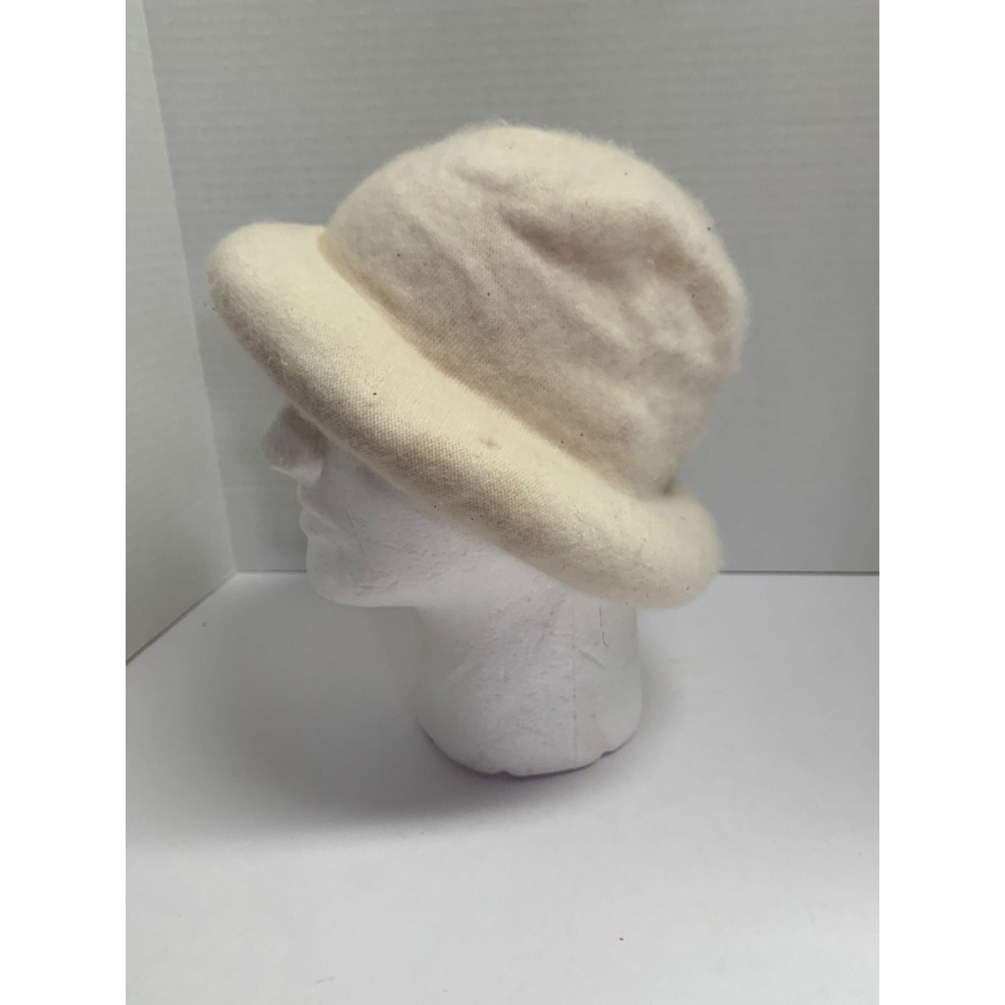 Parkhurst Womens One Size Hat Cream Colored Angora Lambswool - Etsy