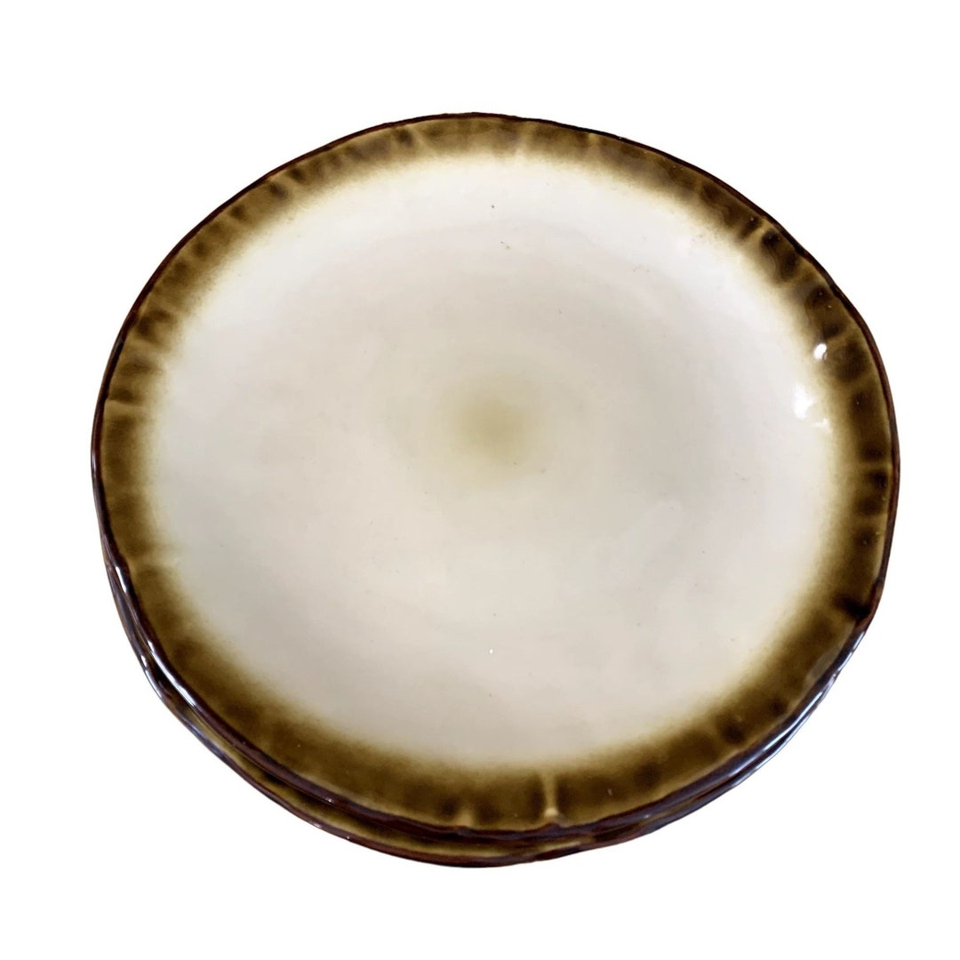 American Atelier Dinner Plates Set of 2 Abalone Gold Beige Brown 10.5 ...