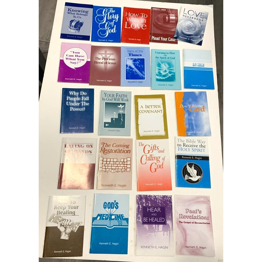 Lot of 22 Kenneth Hagin Pamphlets Booklets Religious Christian Variety ...