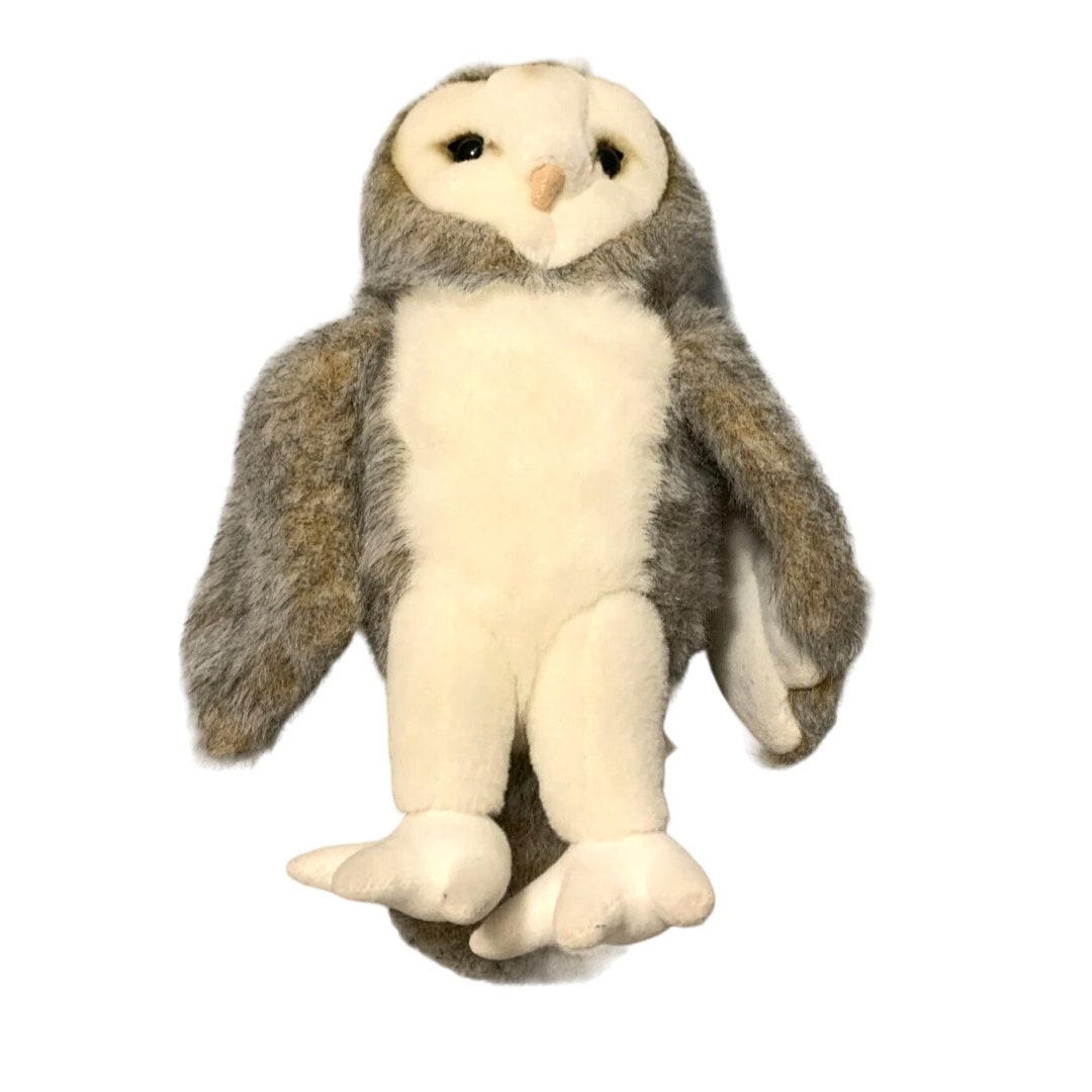 Vintage Fiesta Plush Barn Owl 11.5 in Tall Gray White 5089000 Stuffed ...