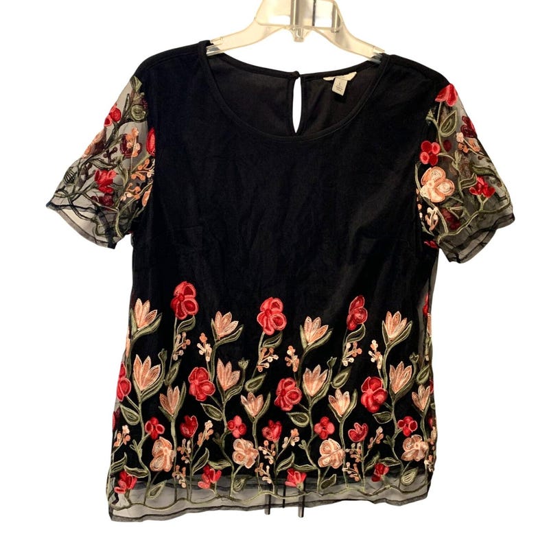 Sheer Overlay Top - Etsy