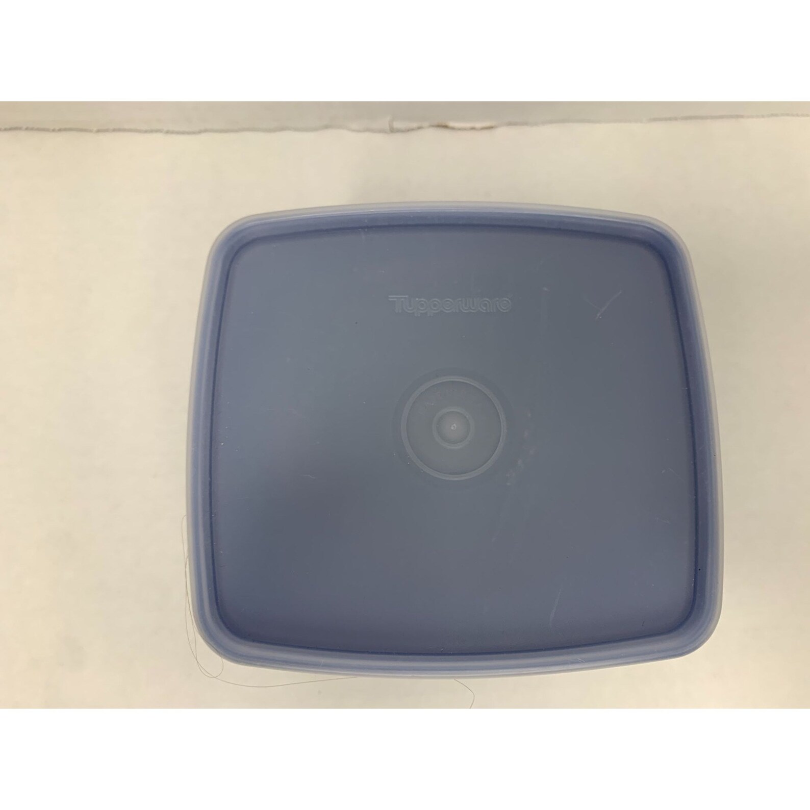 Tupperware Blue Square Bowl With Lid 4.75x5.25x3.75 in Tall 312-10 ...
