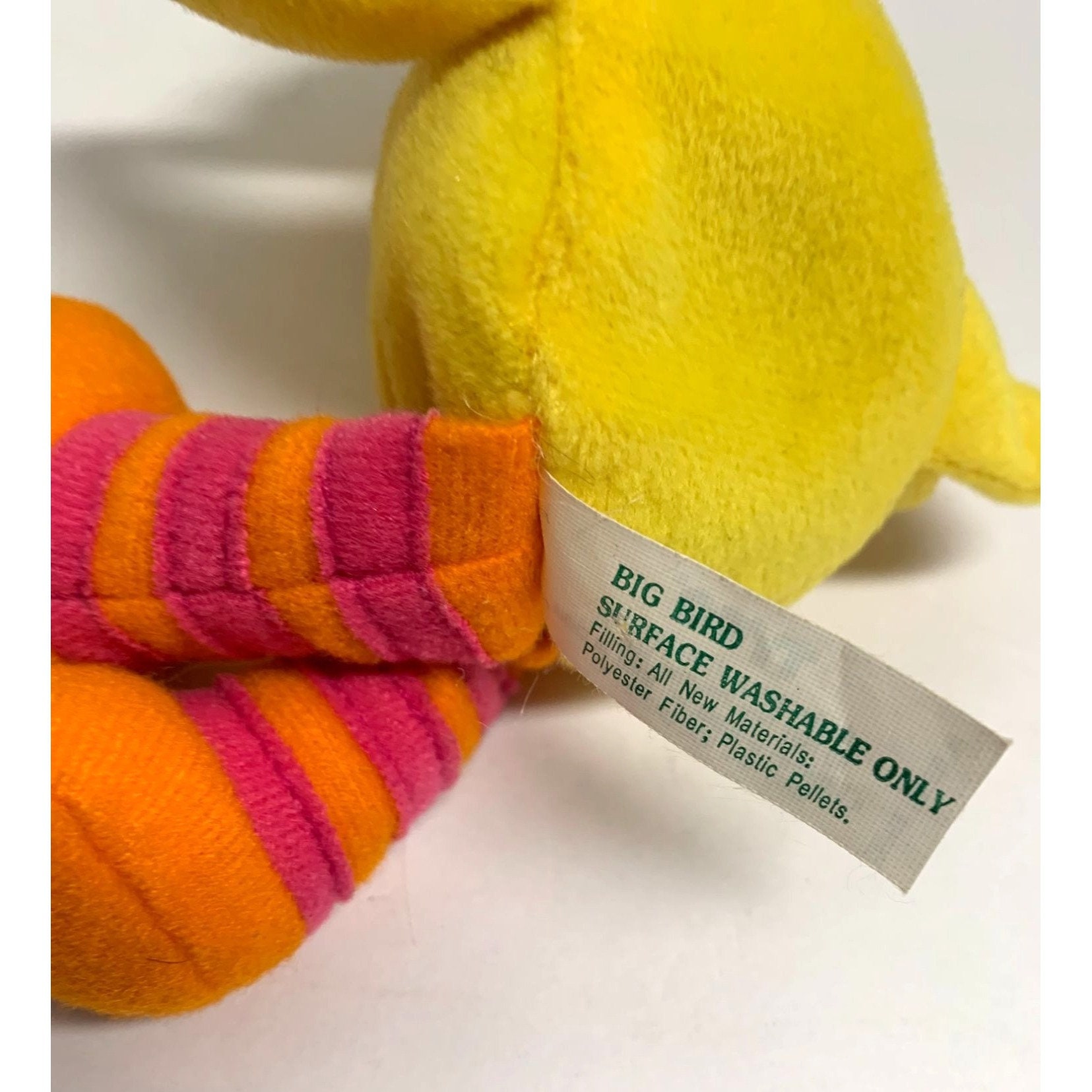 Tyco 1997 Plush Stuffed Animal Doll Toy Big Bird Sesame Street Bean Bag ...