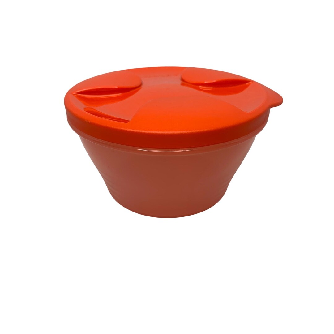 Tupperware Orange Round Bowl With Lids 500 Ml 5395A-6 With Lid - Etsy