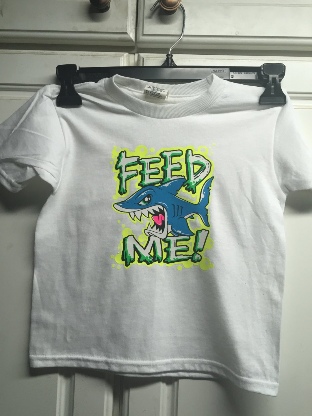 Feed Me Shark BOYS White Cotton One Piece Body Suit Bodysuit - Etsy