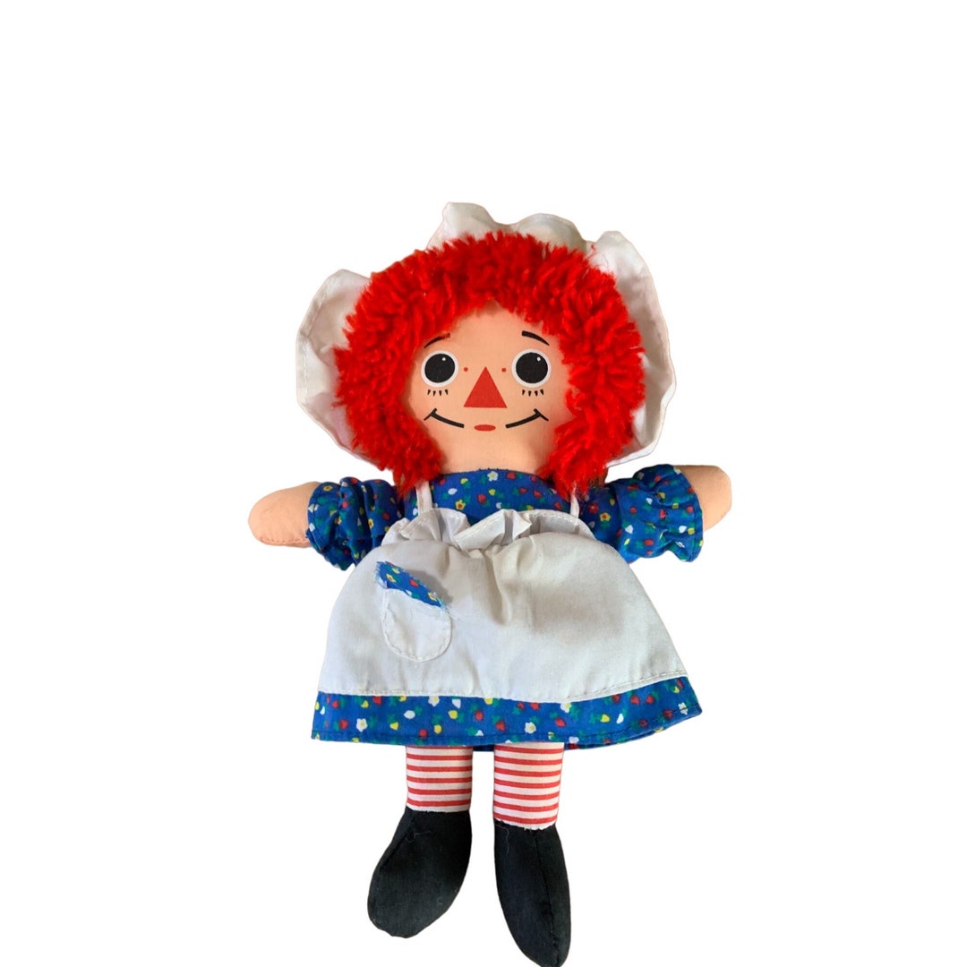 Playskool Plush Doll Raggedy Ann Plush Stuffed Animal Toy 9 in Tall ...
