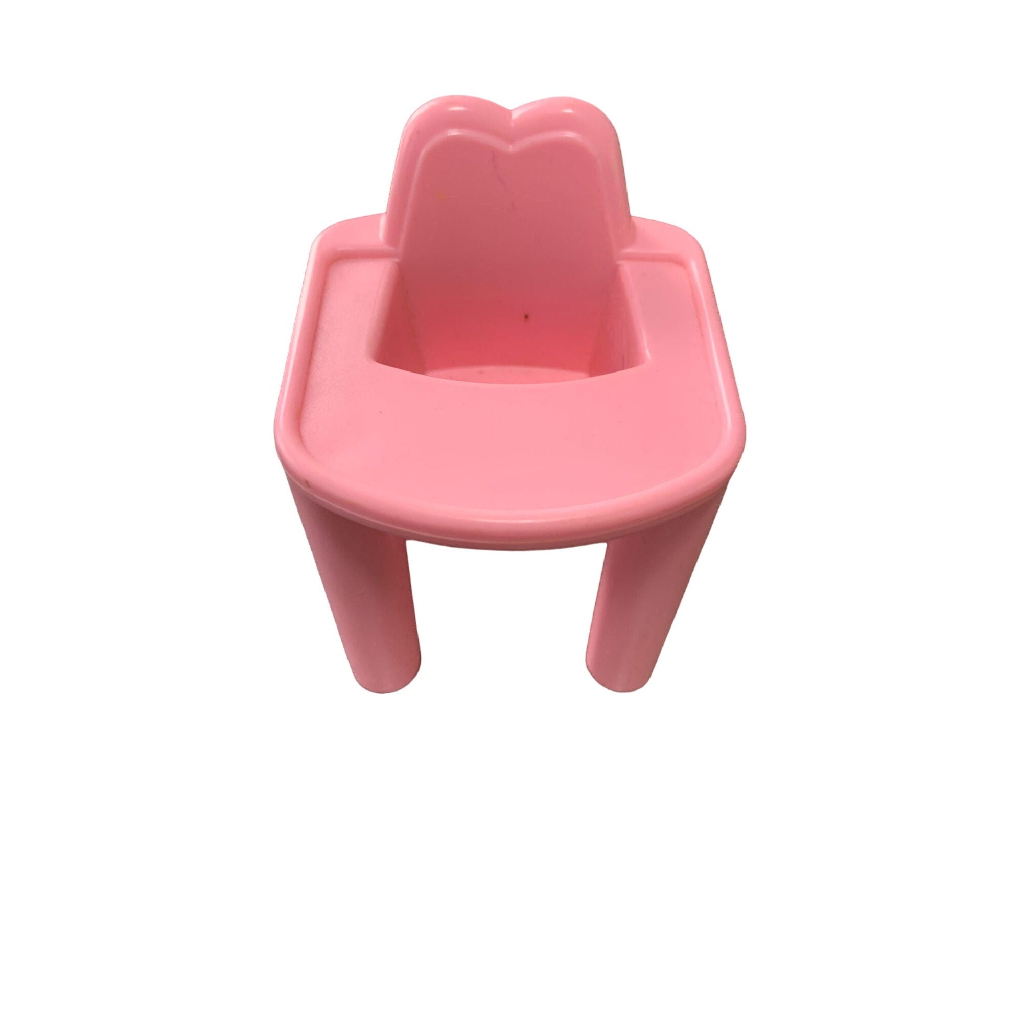 Fisher Price Playskool Victorian Dollhouse Pink Baby High Chair Plastic ...