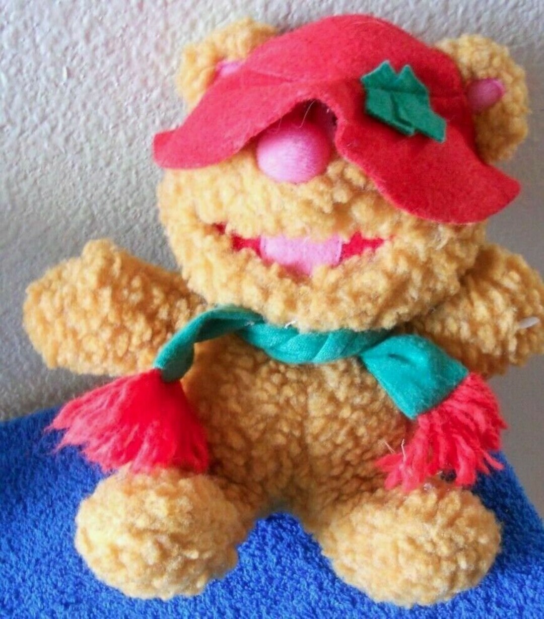 1987 Vintage Fuzzy Bear Plush Muppets Stuffed Animal Toy 8 in Tall ...