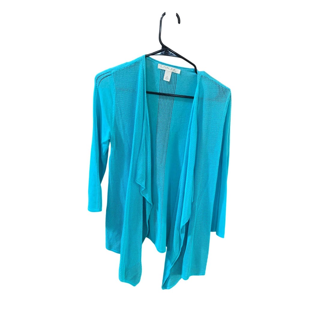 Emaline Petite Small Petite Fairycore Open Front Blue Cardigan Loose ...