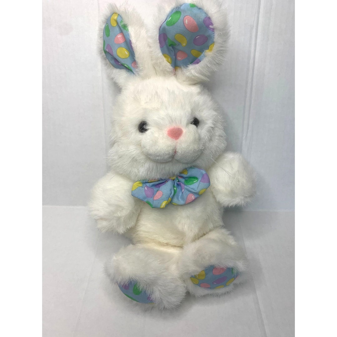 Cuddle Wit Plush White Bunny Rabbit Easter Jelly Beans on Ears Feet ...