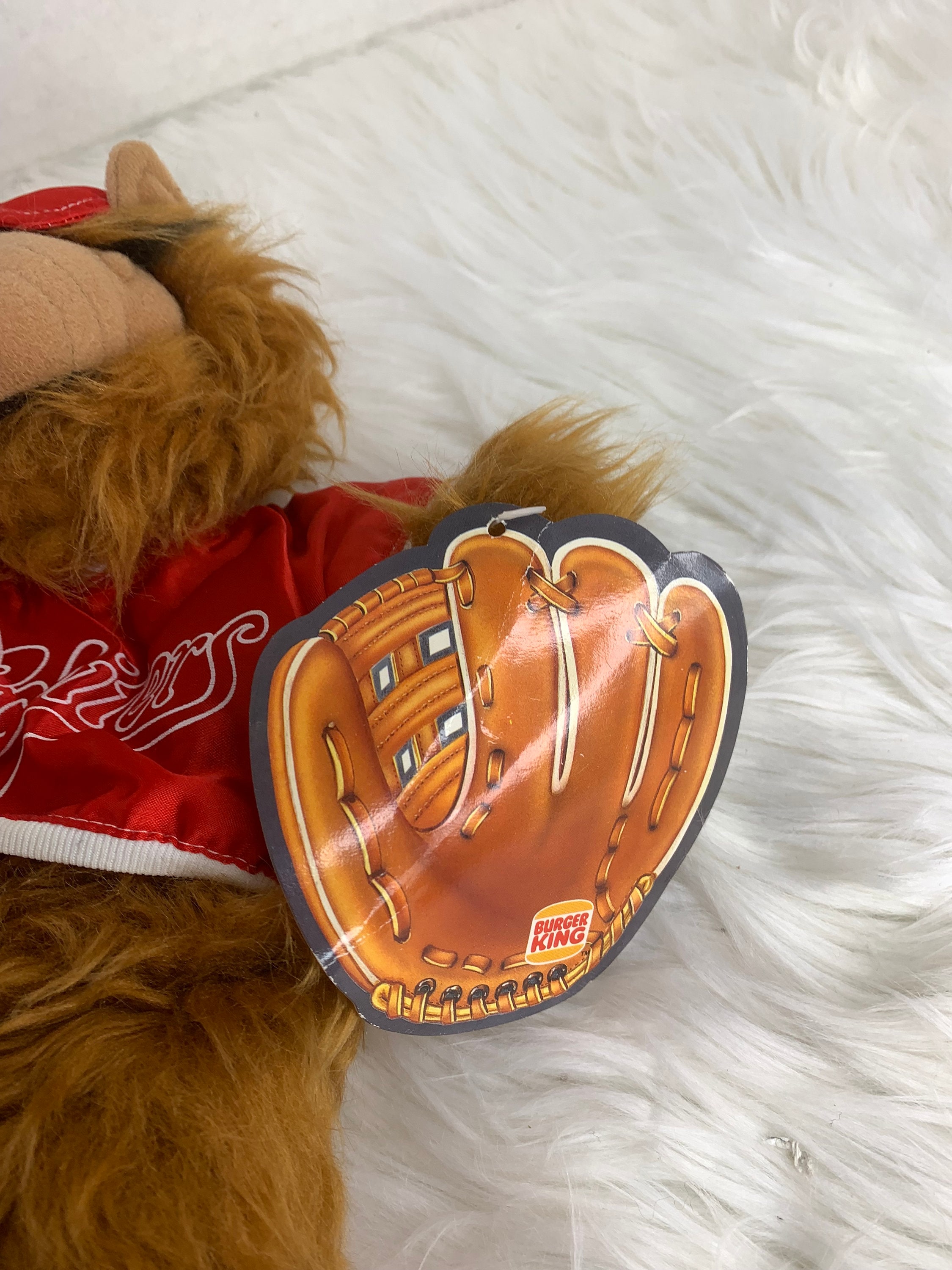 Burger King Orbiters Hand Puppet Alf 1988 Stuffed Toy Doll Baseball ...
