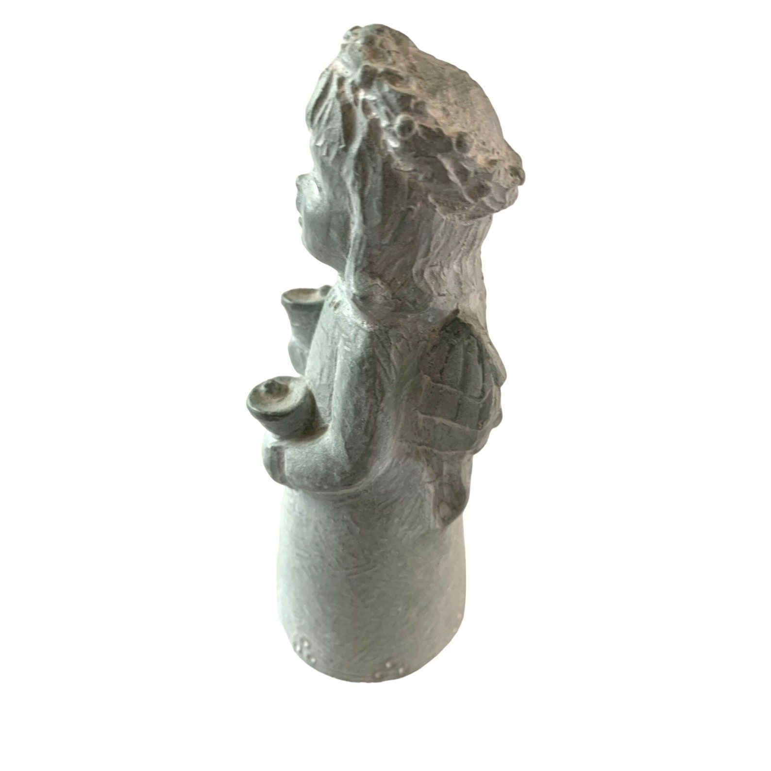 Isabel Bloom Concrete Sculpture Figure Statue Choir Angel Bells 5.75 in ...