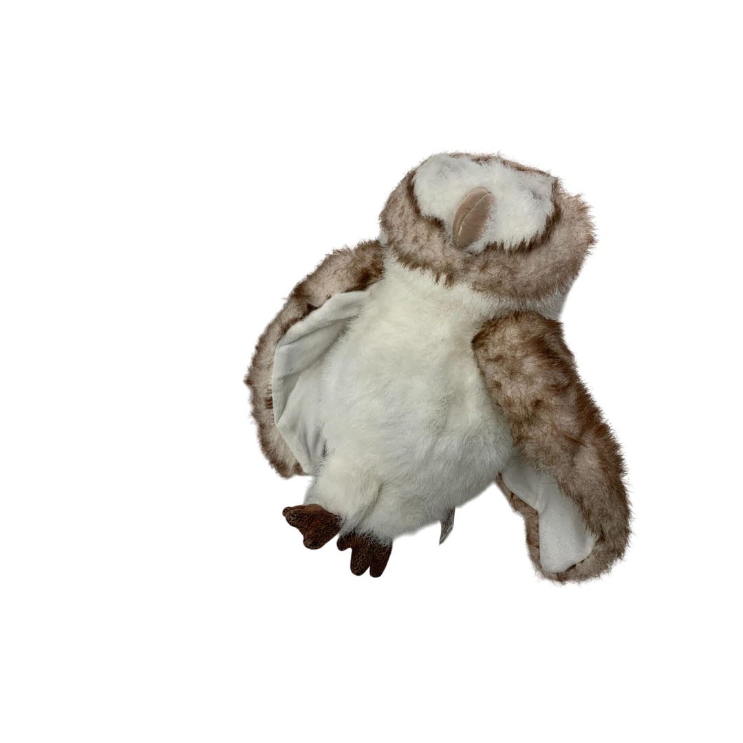 Folkmanis Plush Hand Puppet Barn Owl Stuffed Animal Toy Vintage 13 in ...