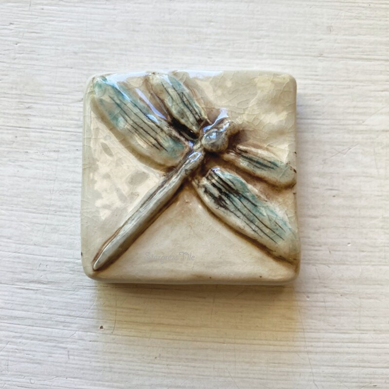 Dragonfly Tile - Etsy