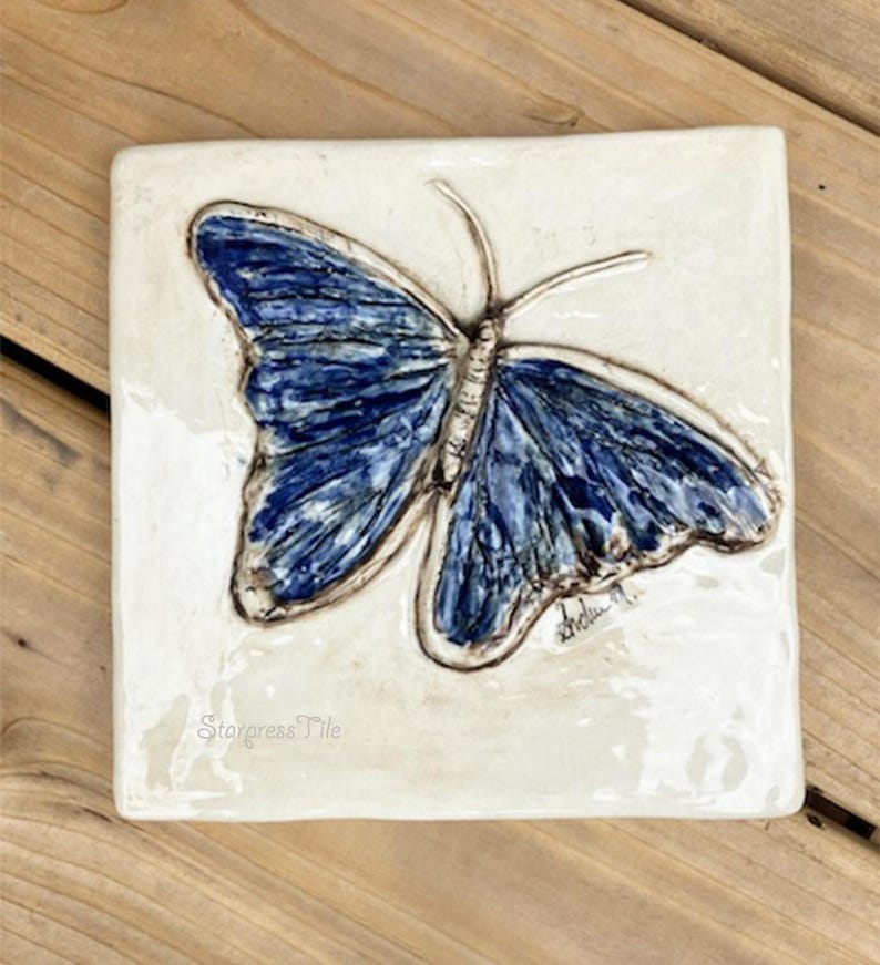 Butterfly Ceramic Tile, Ceramic Butterfly, Relief Ceramic Tile ...