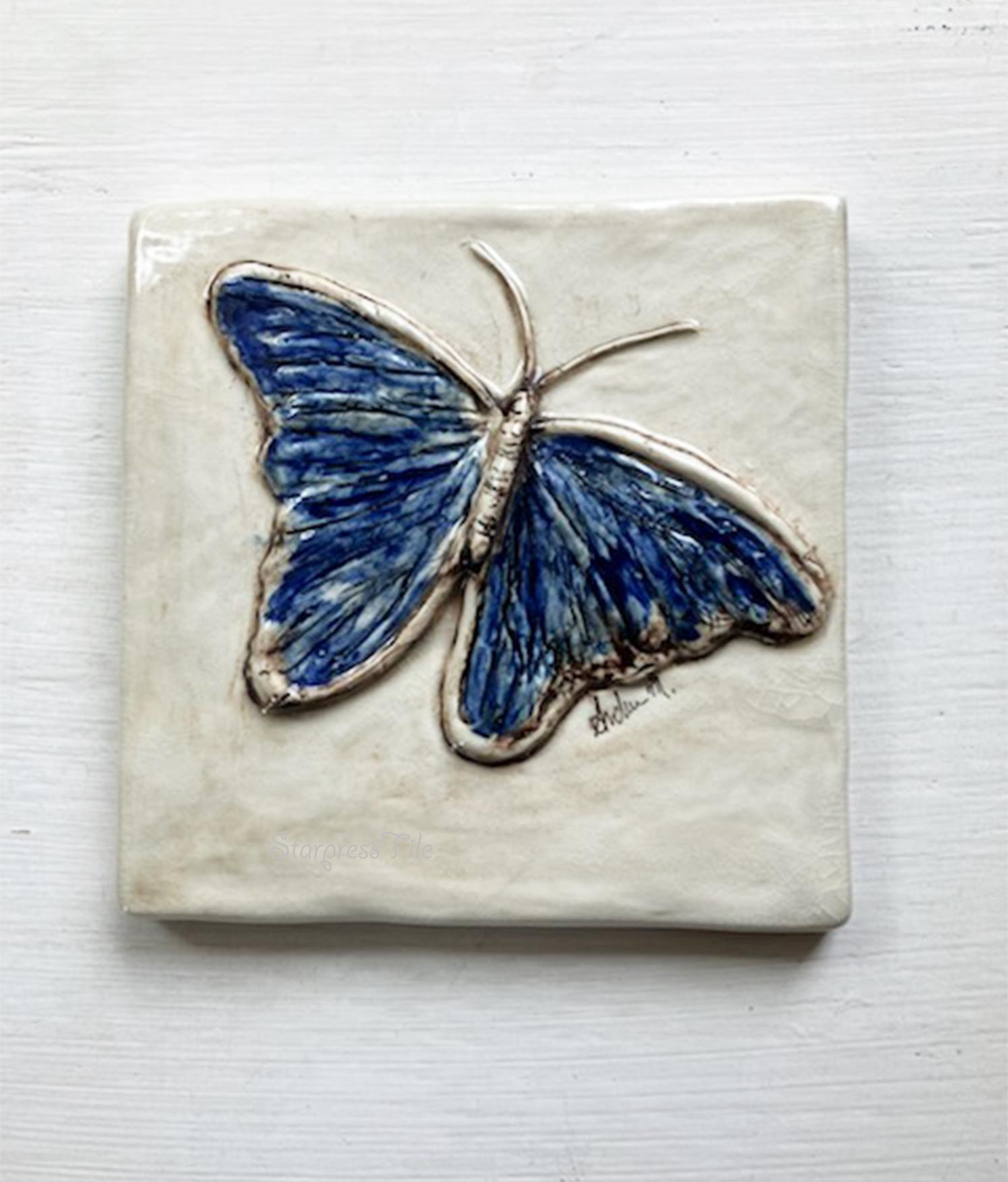 Butterfly Ceramic Tile, Ceramic Butterfly, Relief Ceramic Tile ...