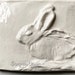 Rabbit Ceramic Tile, Handmade Rabbit Art, Carved Art Tile, Rabbit Wall ...