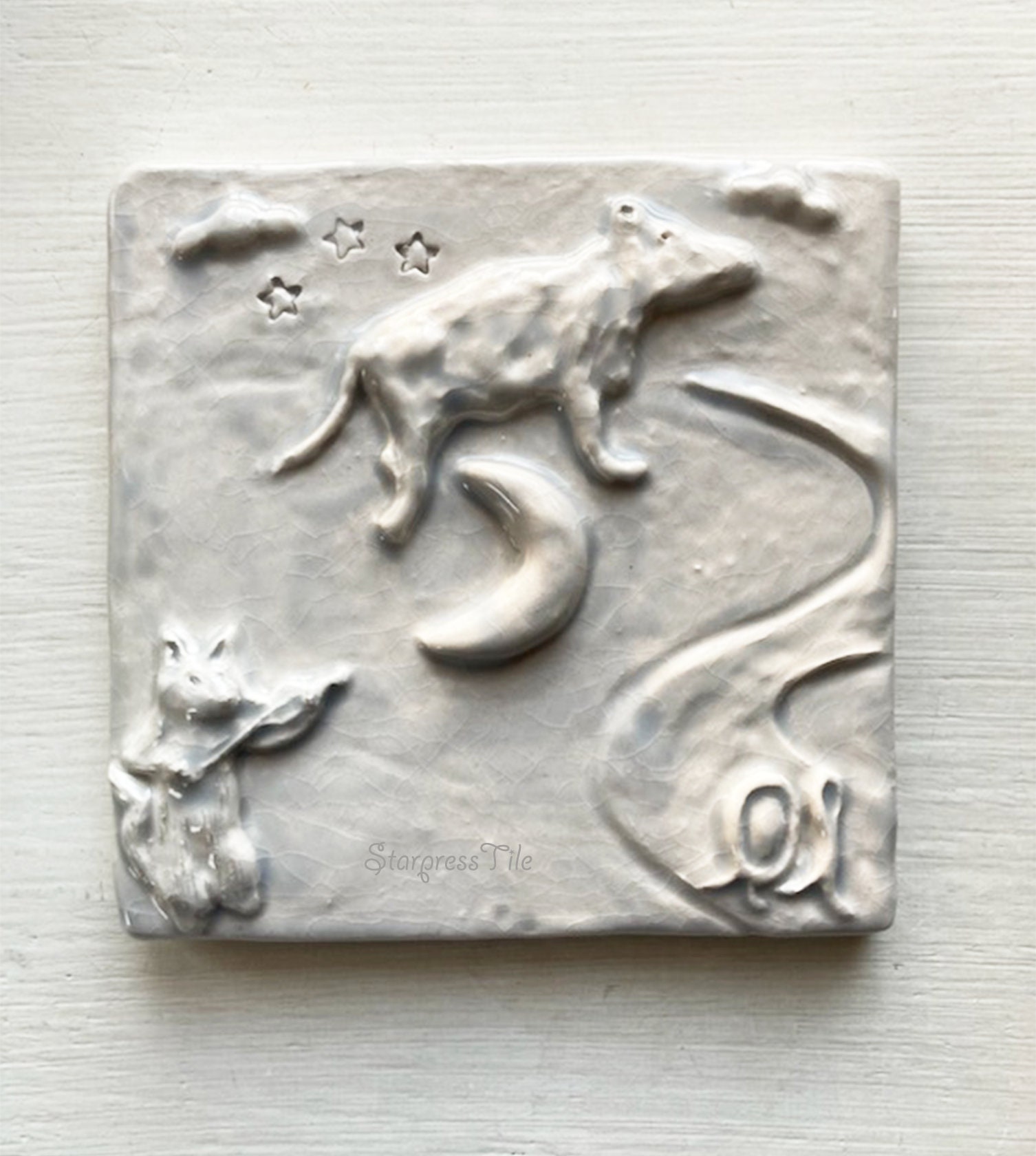 Storybook Art, Cow Jumped Over Moon, Childrens Art, New Baby Gift, Hey ...