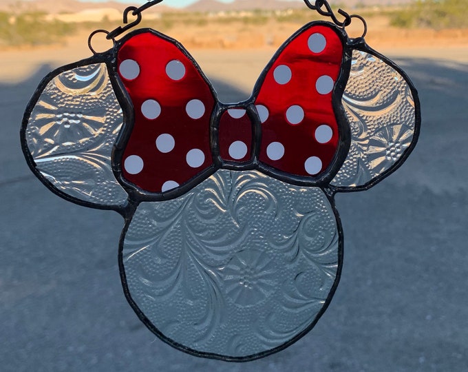 6” Disney Inspired Minnie Mouse Sun Catcher - Etsy