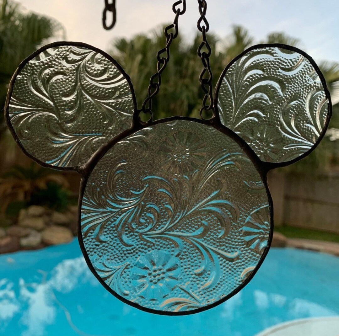 6” Mickey Mouse Disney Inspired Suncatcher - Etsy