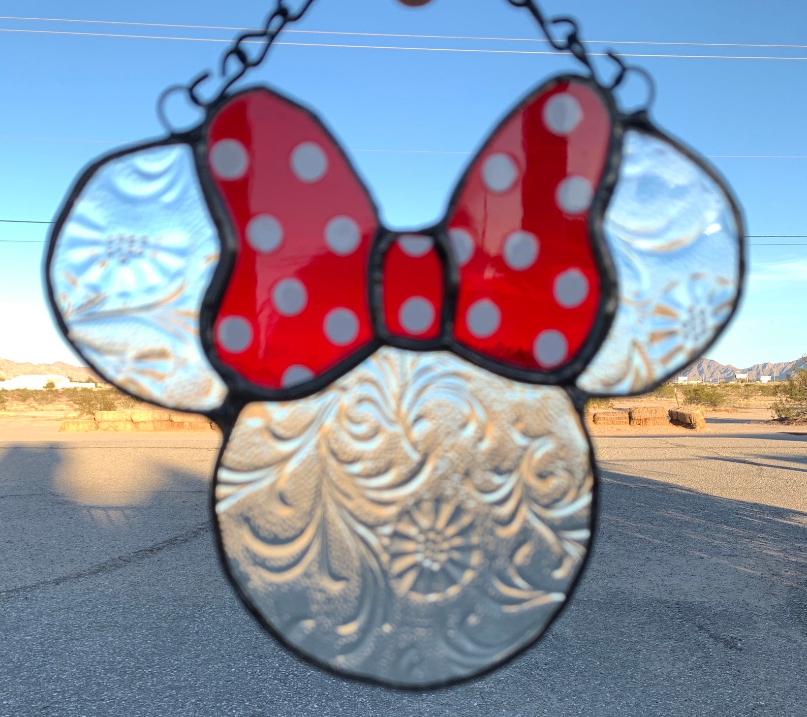 6” Disney Inspired Minnie Mouse Sun Catcher - Etsy