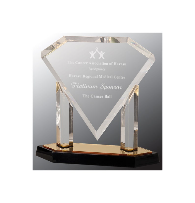 Acrylic Award, Employee Recognition Gift, Retirement Plaque, Custom ...